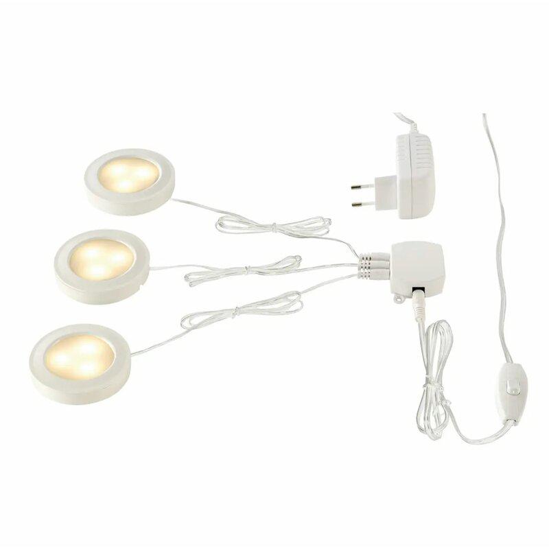 Set van 3 Opbouw LED Spotjes set voor Keuken & Kasten - Wit – LED.nl